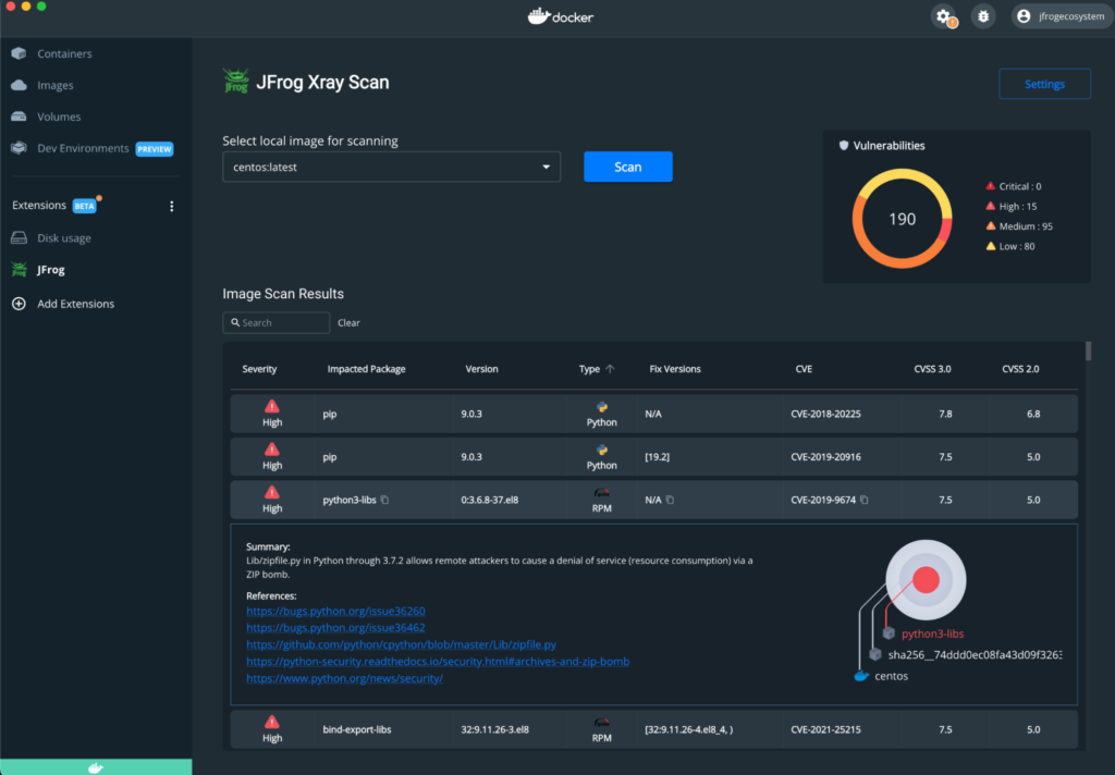 Docker桌面扩展JFrog x射线| JFrog - 2022年世界杯赛程时间表