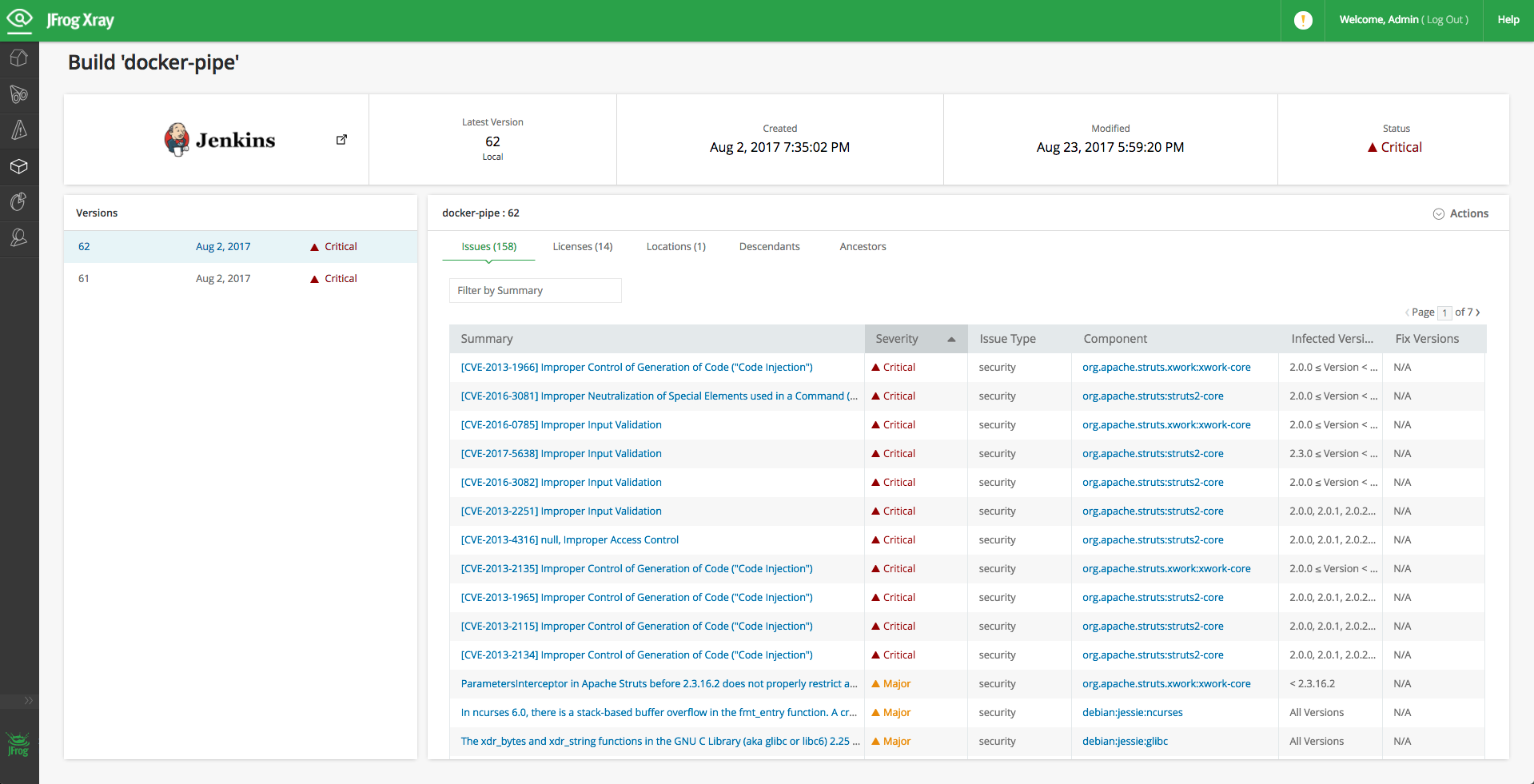 使用JFrog Xray进行CI/CD管道安全漏洞检测扫描 - 2022年世界杯赛程时间表